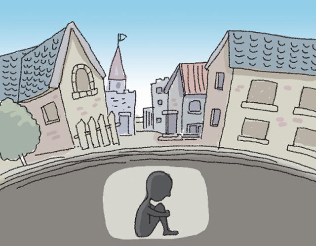 A child in basement | The DONG-A ILBO