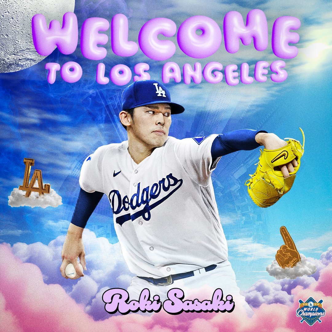 “웰컴 사사키” LA 다저스, 사사키와 계약 공식 발표 : MLBPARK